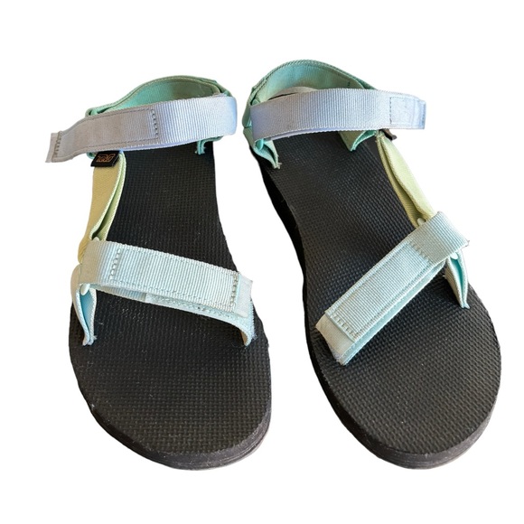 Teva | Shoes | Teva Original Universal Pastel Color Block Sandals Size ...